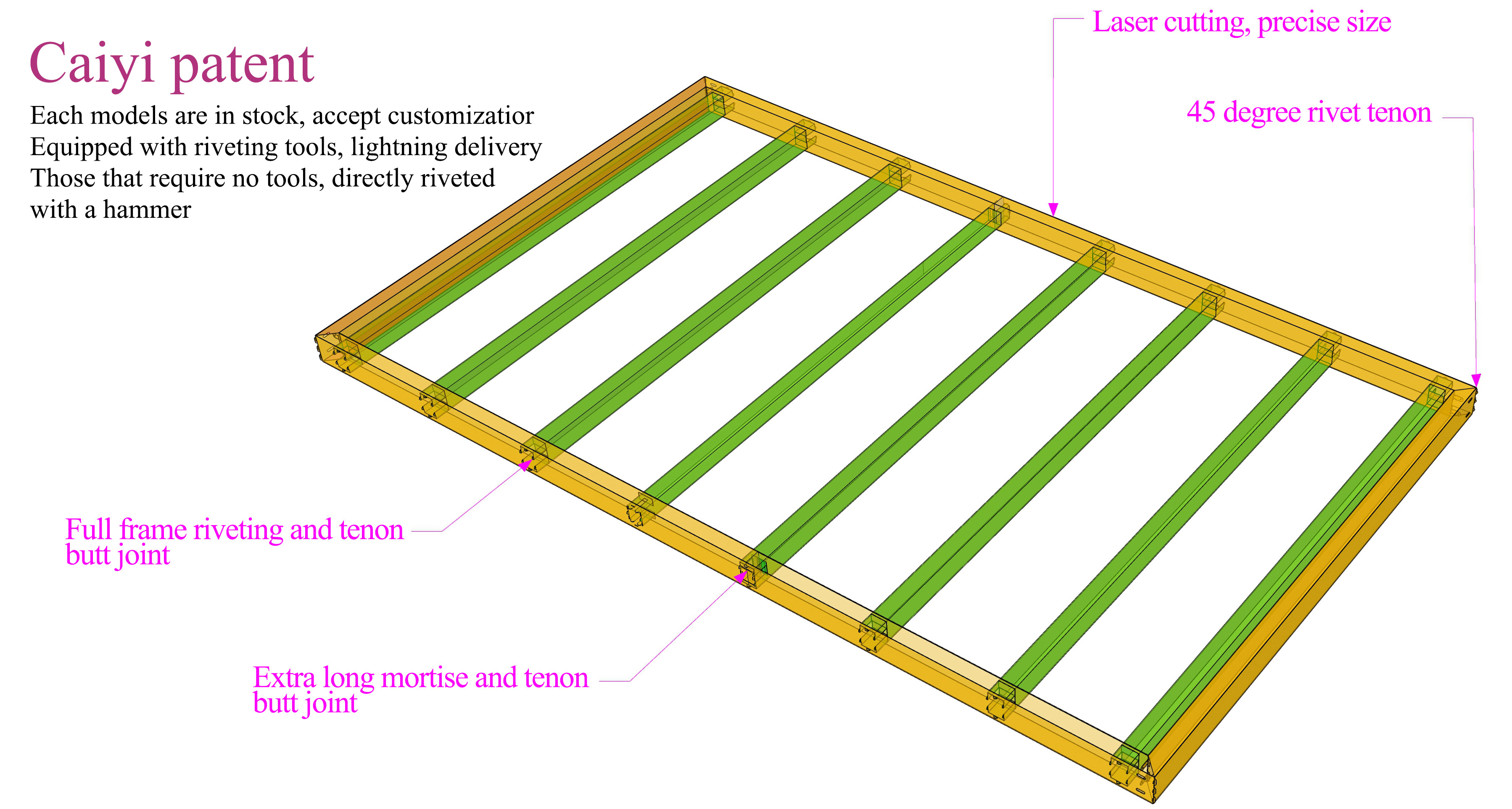 P10 Led Display Board Frame Weld Free Tenon Mortise Steel Structure
