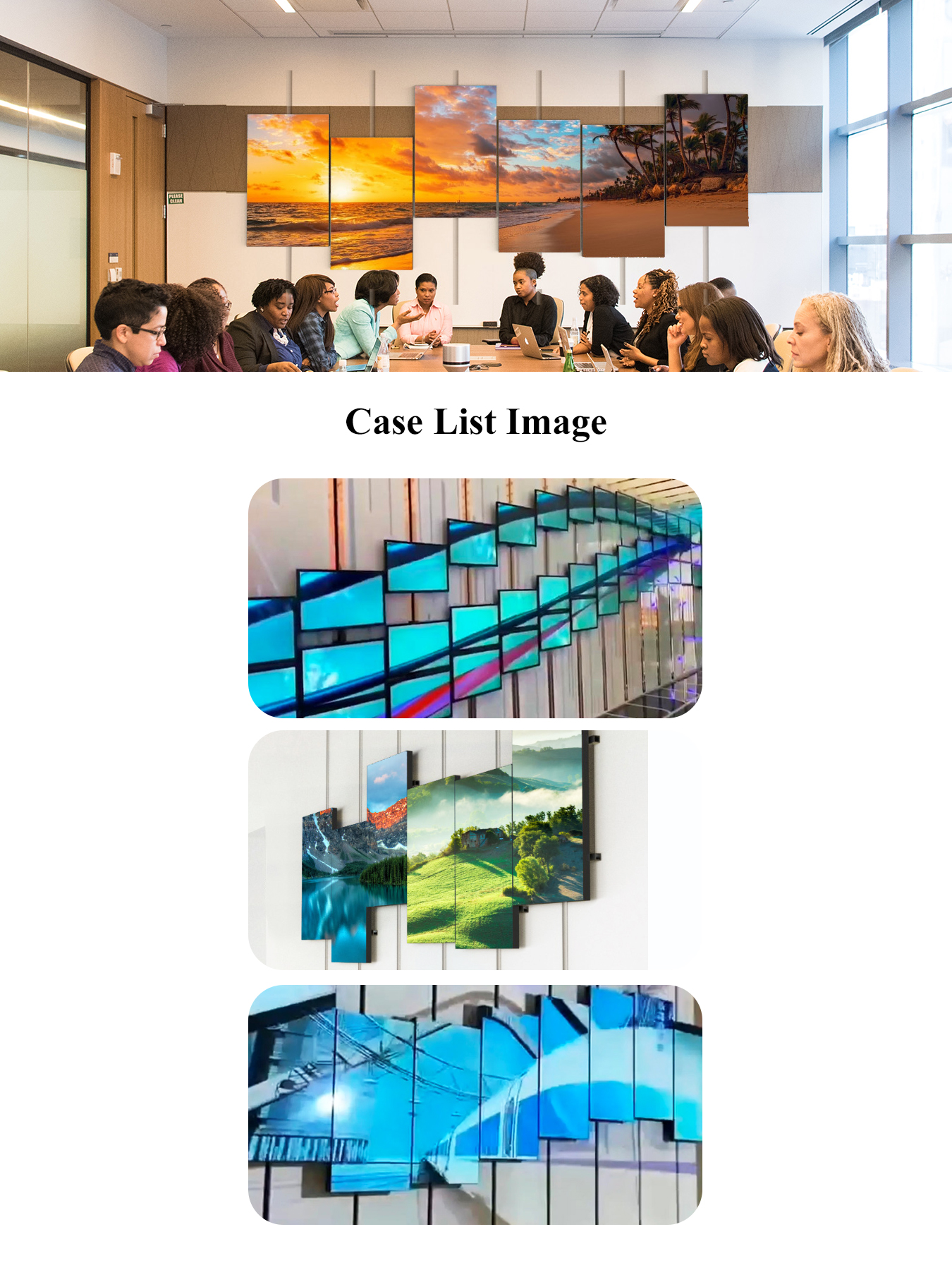 Lifting Sliding LCD Wall Screen Wall Mounted