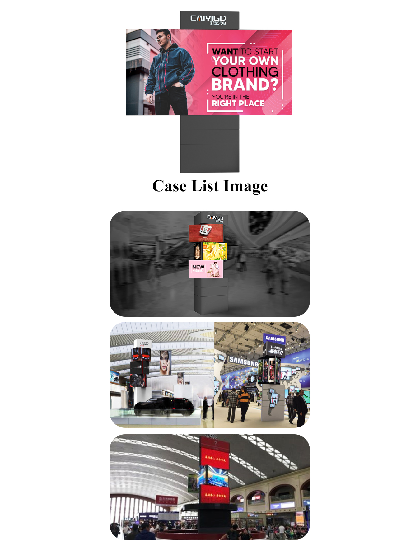 Rotating LED Display Mechanical Motion And Deformation LED Screen ...