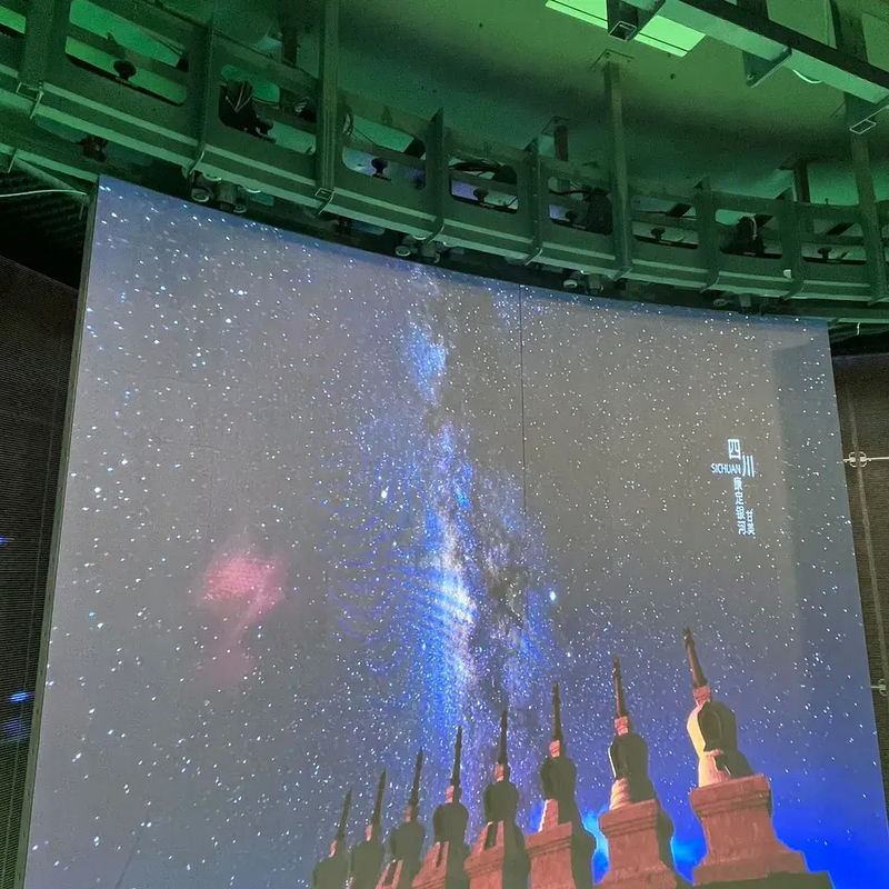 Mechanical Moving Structure Video Wall Panels Multiple Full Color ...