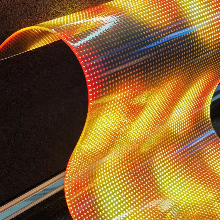 Ultra Transparent LED Film Screen LED Wall Panel Display Advertising ...