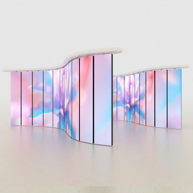 CE Sliding LED Screen Transparent Folding Indoor Led Wall Display
