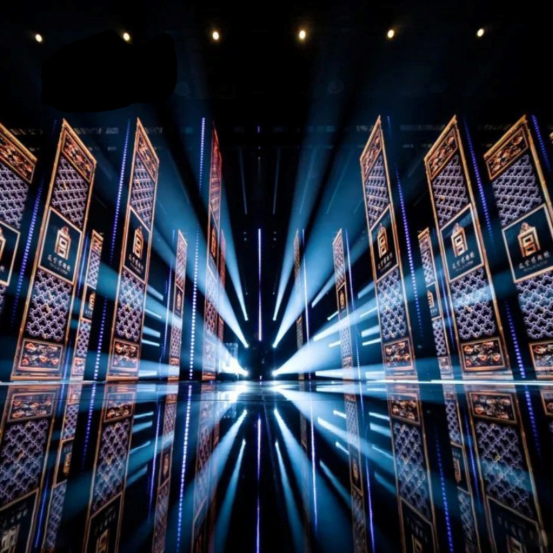 High Brightness Sliding LED Screen Outdoor Folding Curved Led Display Wall